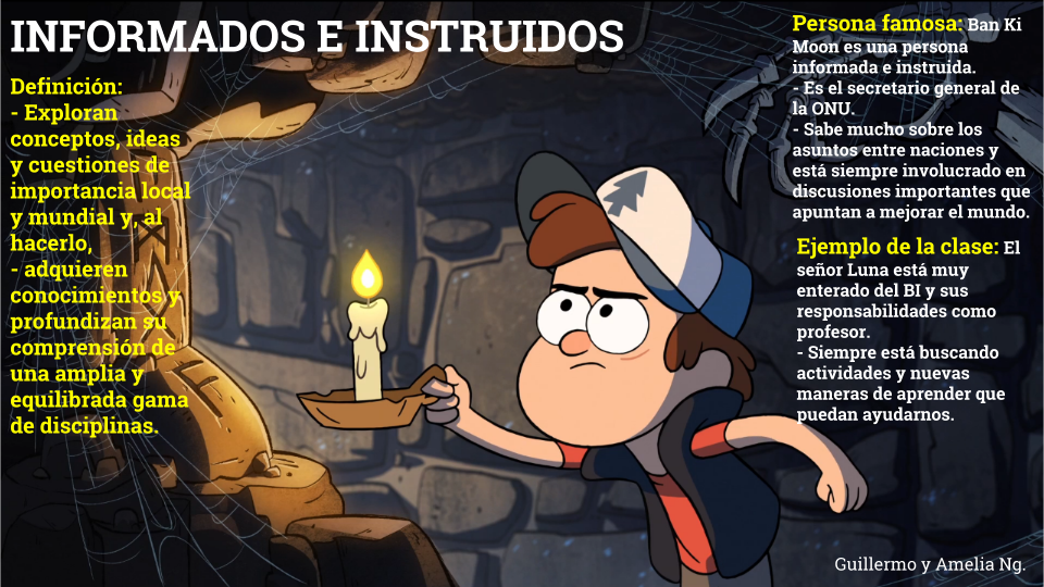 IB Profile in Spanish: Informados e instruidos Luna profe