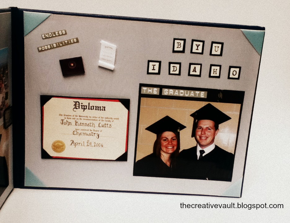 The Creative Vault: Graduation Crafts! Diploma Cover Scrapbook
