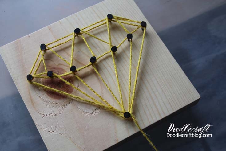 Easy String Art Tutorial Heart Diamond Templates!