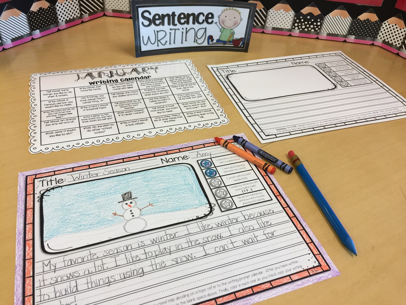 Teaching With Terhune: Writing Center Board with Tons of Activities for ...