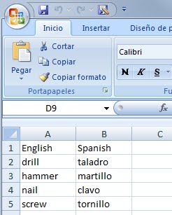 Nora Díaz on Translation, Teaching, and Other Stuff: Importing Excel ...