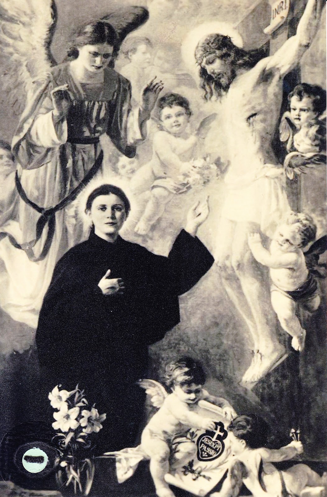 St Gemma Galgani: Relic holy card offer -Set of 5