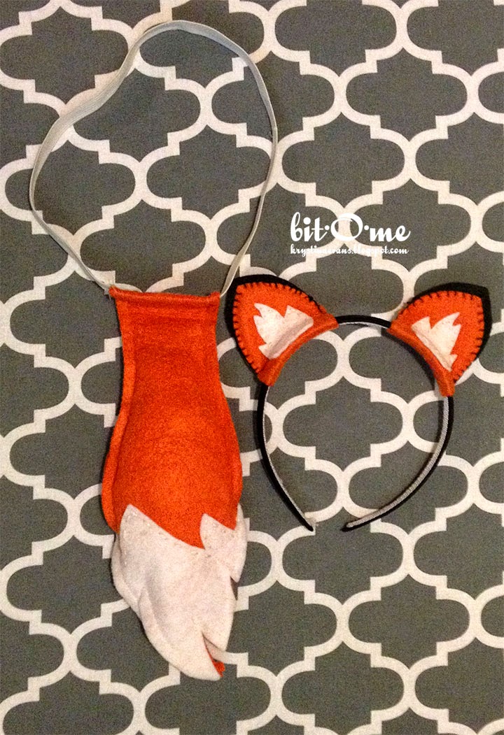 Bit-O-Me: Felt Fox Tail and Ears {Free Pattern}