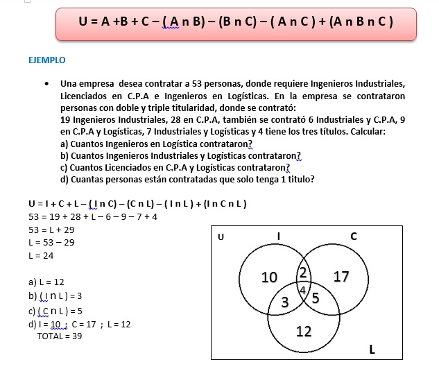LÓGICA DE CONJUNTOS