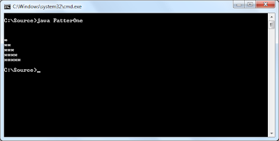 xemacsoft | Tech News: Java Asterisk Pattern using Loops - Pattern One