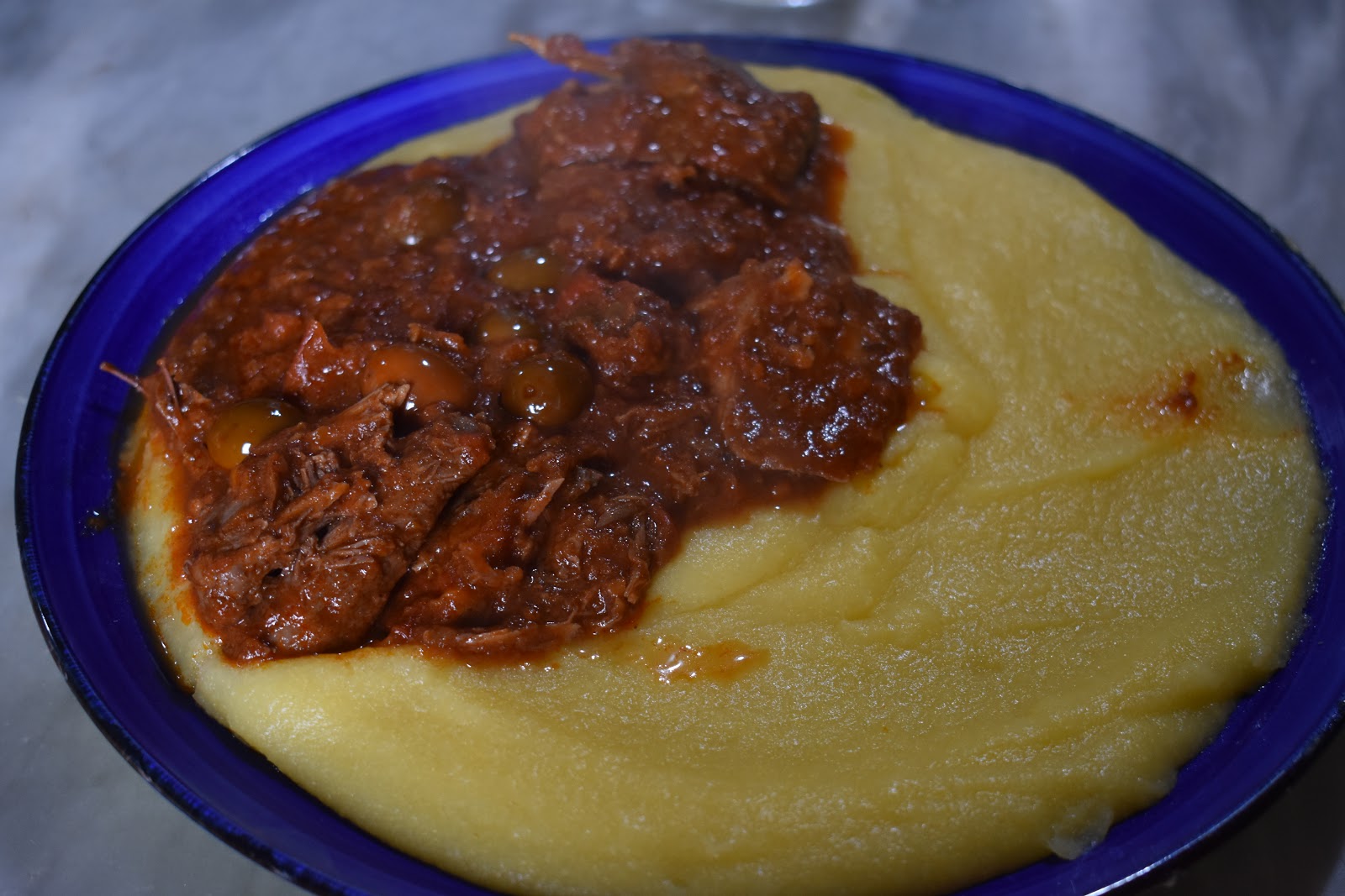 Anatra selvatica alla cacciatora e polenta gialla