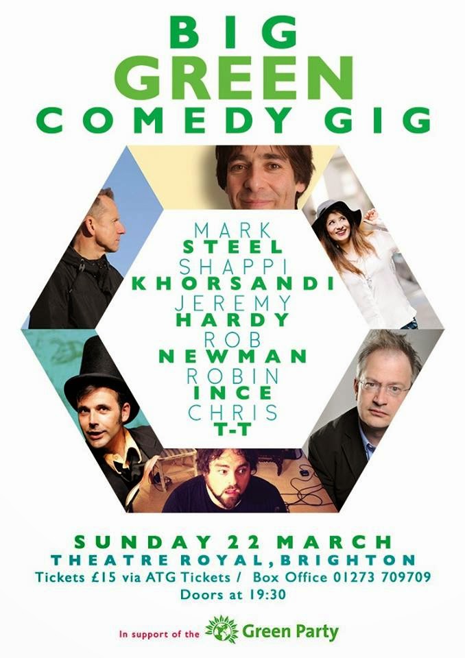 Greenman's Occasional Organ: Big Green Comedy Gig