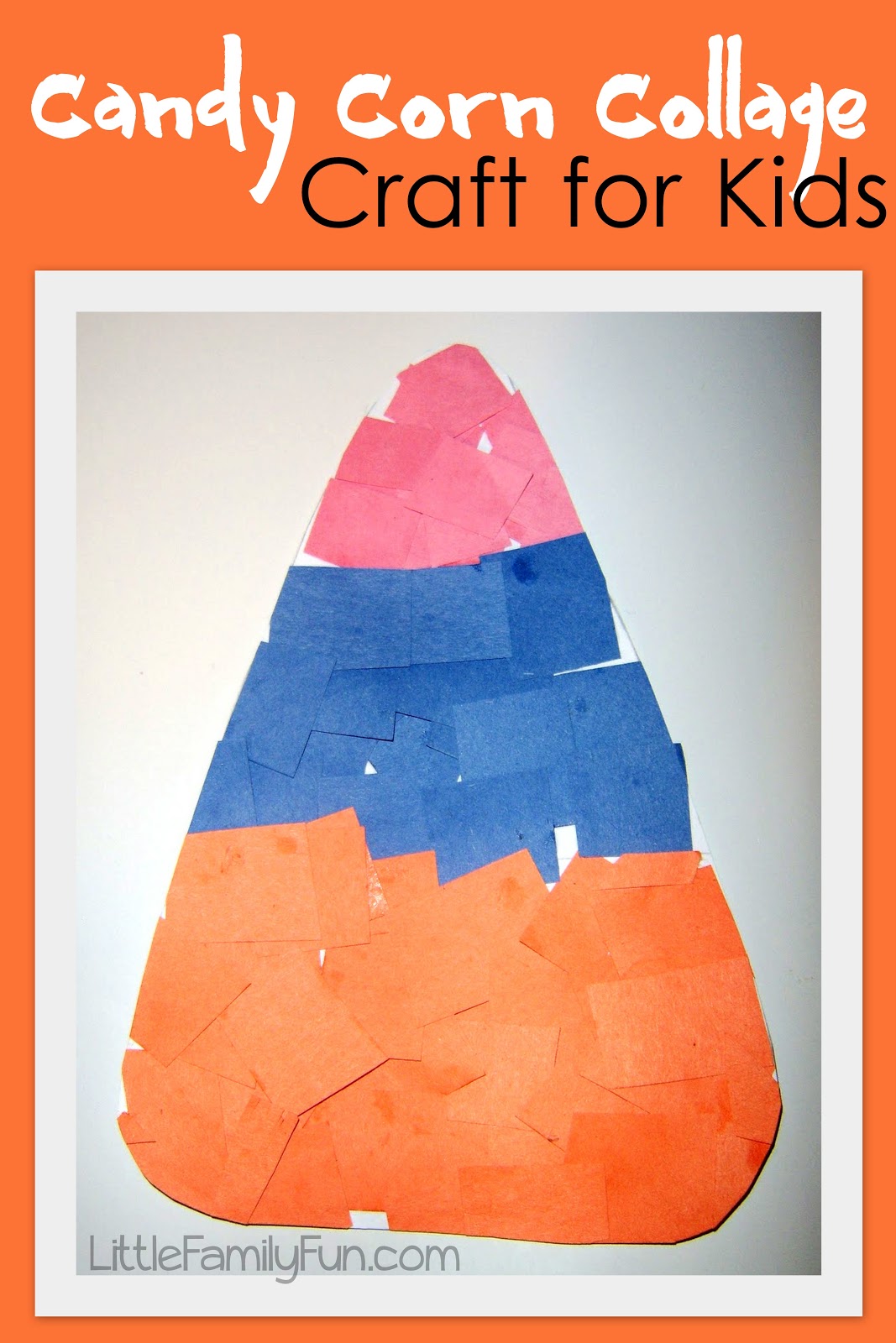 Little Family Fun: Paper Scrap Candy-Corn