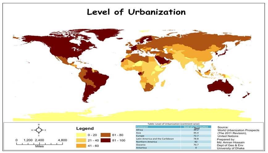 World Urbanization Pattern: Level of Urbanization