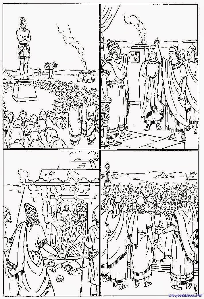 Historia de Daniel para colorear ~ Dibujos Cristianos Para Colorear