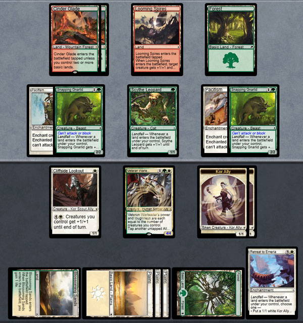 Magic the Gathering Adventures: [Standard] White Green Allies Shell