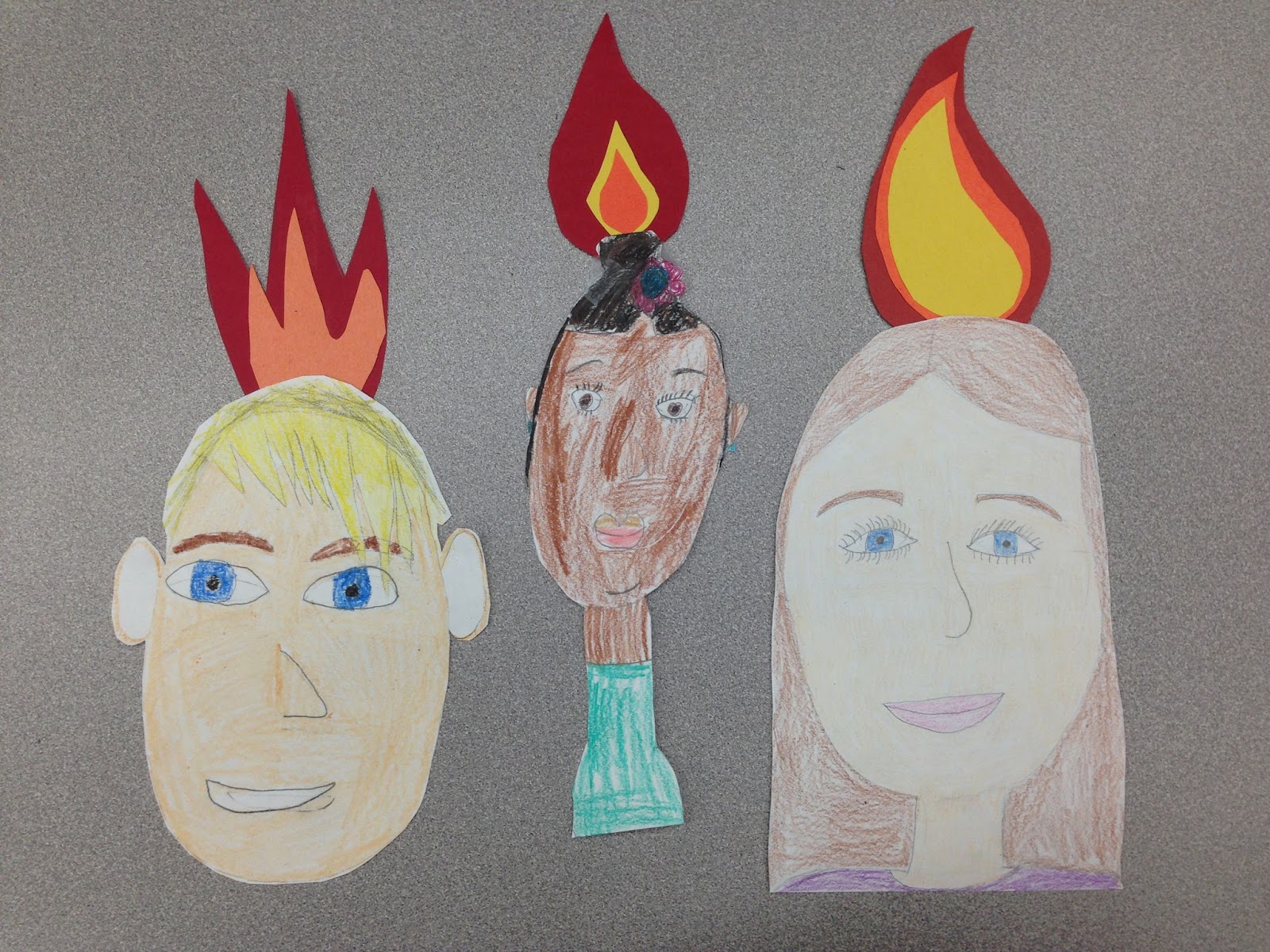 Look to Him and be Radiant: Confirmation Door & Pentecost Self Portraits