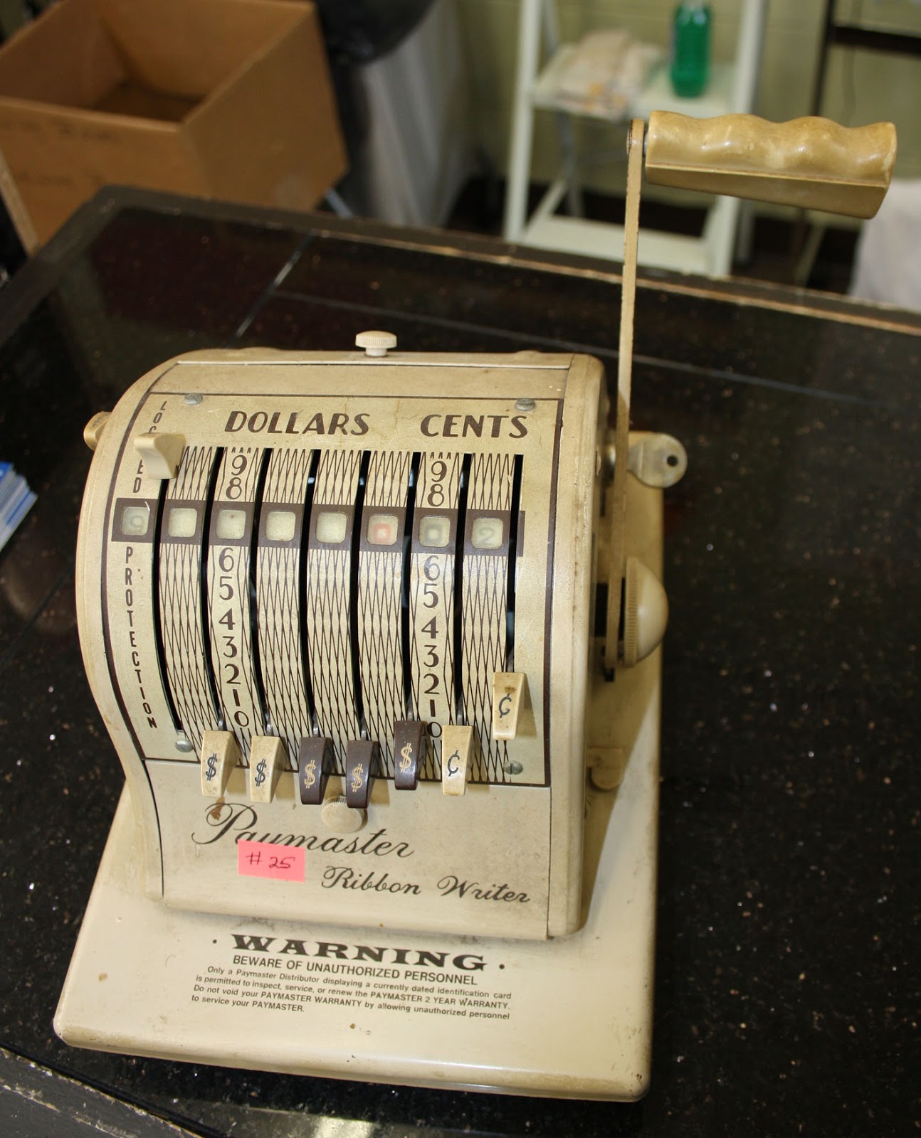 Progress is fine, but it's gone on for too long.: Paymaster Ribbon Writer