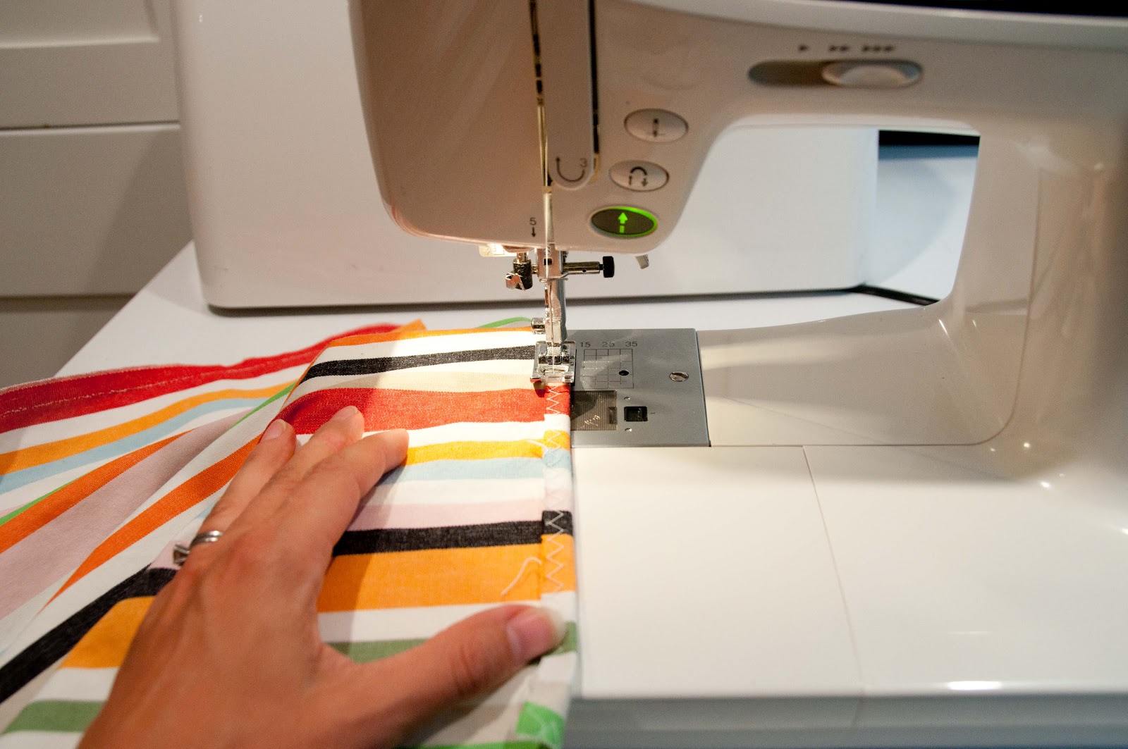 Aesthetic Nest: Sewing: Quick Mitered Table Runner (Tutorial)