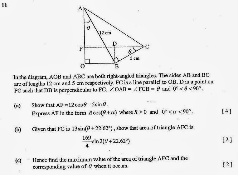 tkss-trigo-p2-q11 Challenging Trigonometry O level exam questions