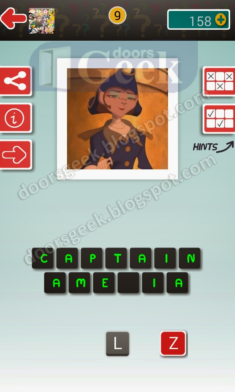 Guess The Cartoon Level 37-9 ~ Doors Geek