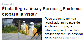Noticias Alternativas - El Ébola se expande por el mundo y el virus ...