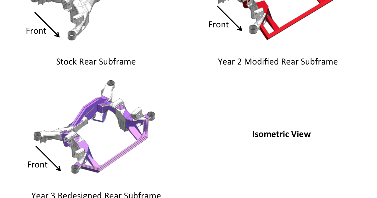 Hokies and a Hybrid: Rear Subframe Redesigned and Ready for Fabrication