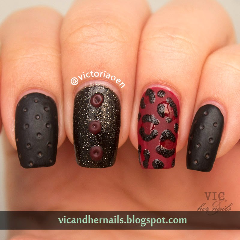 Vic and Her Nails: The Digital Dozen Does Texture - Day 4: Leopard and ...