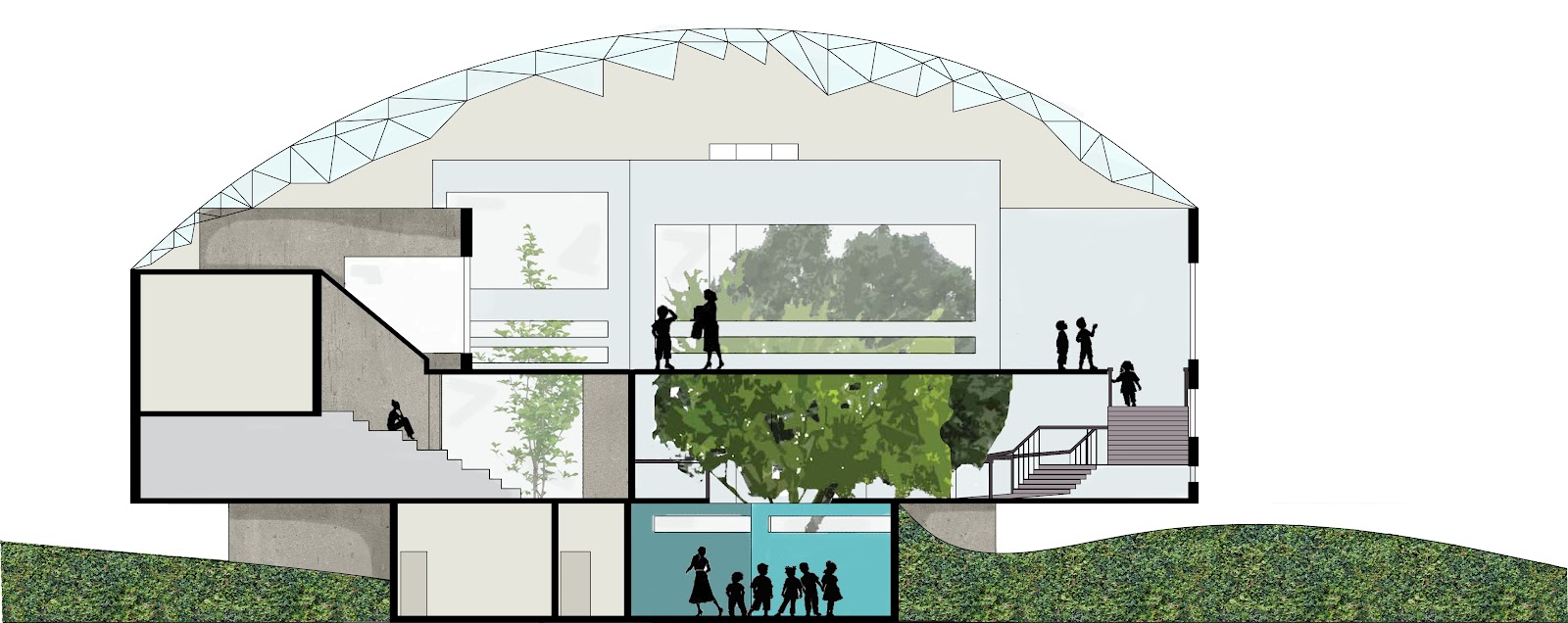 Architectural Design 5: Rendered Sections