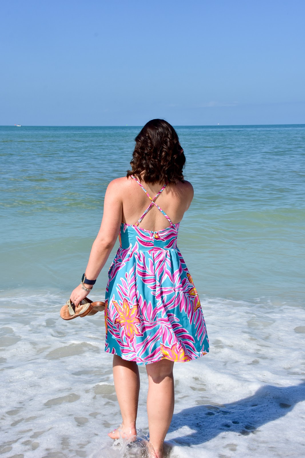 Toes in the Sand with Southern Frock - Girl Meets Bow