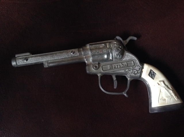 Vintage Cap guns for sale: Rare Vintage Marshall cap gun with white ...