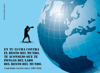 Frases célebres y citas ilustradas: En tu lucha contra el resto del ...