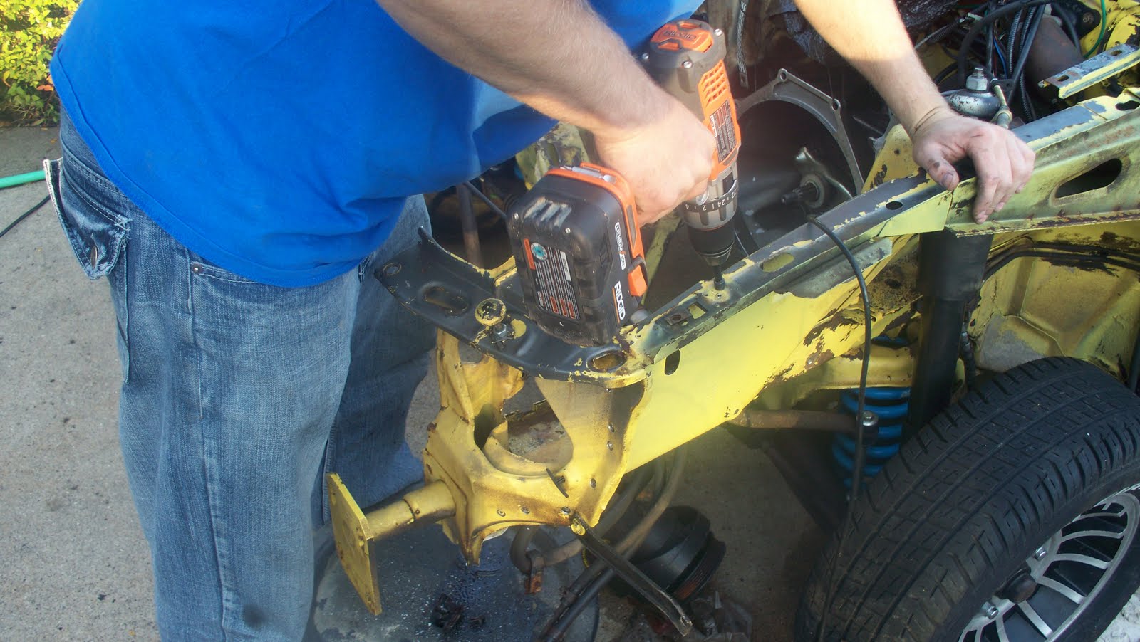 Fox Body Mustang Restoration: Mustang Radiator Core Support Removal and ...