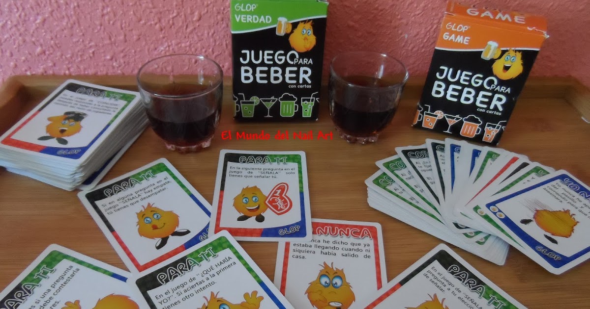 El Mundo del Nail Art: Conociendo GLOP GAME: Juegos para Beber!