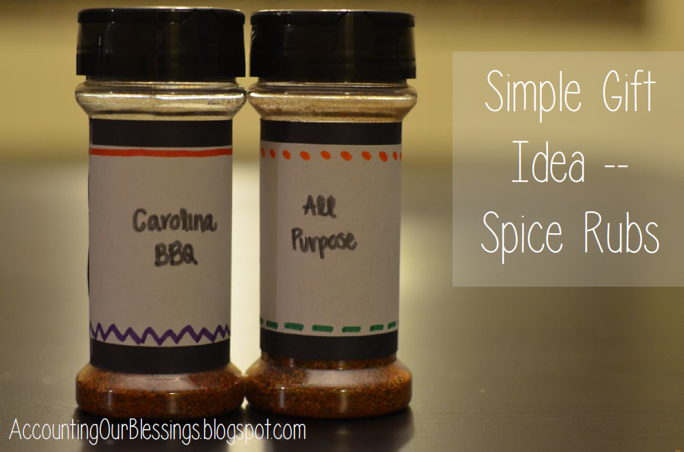 Simple Gift Idea - Spice Rubs