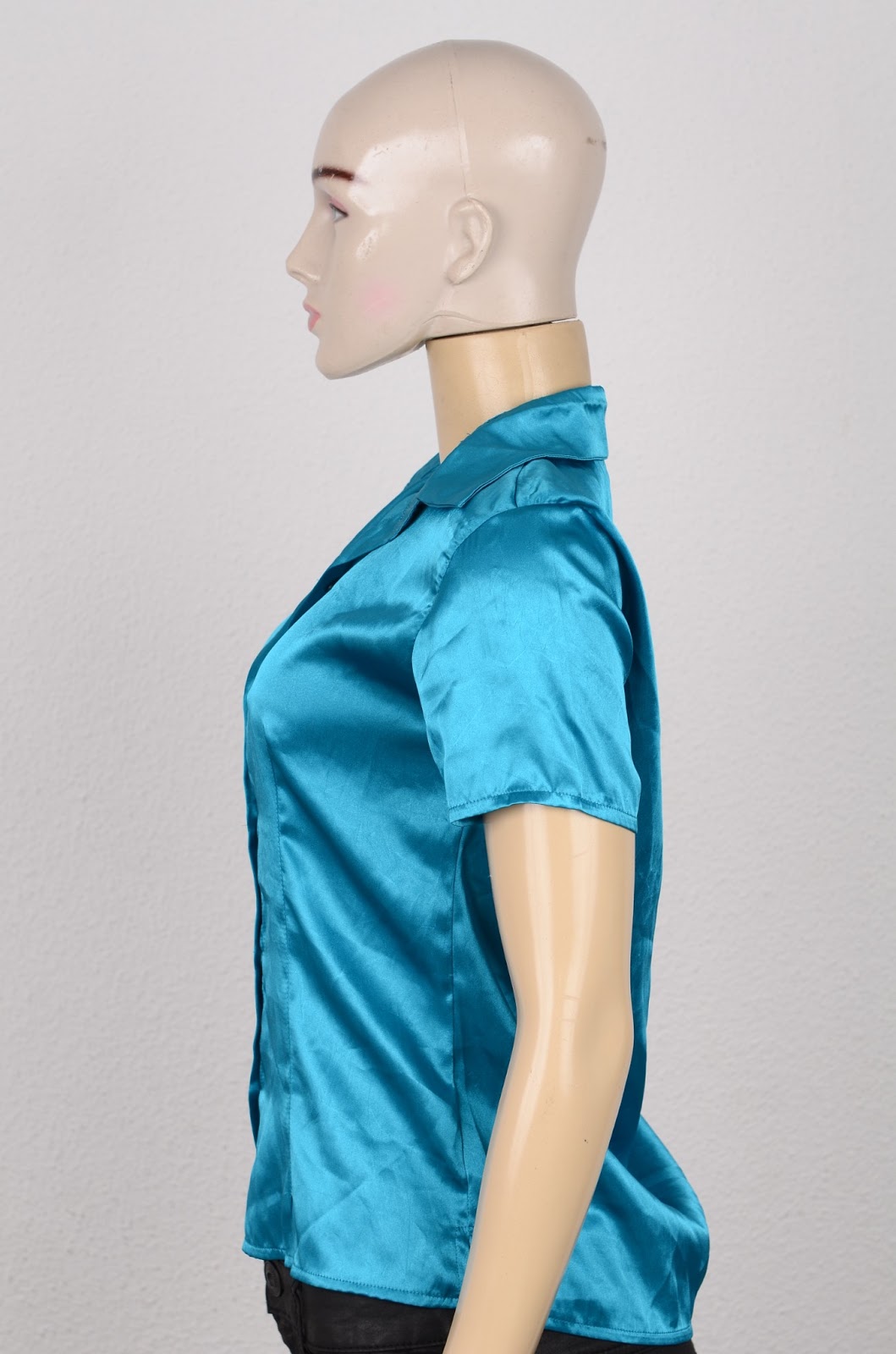 Espaço Sob Medida: Blusa azul turquesa - Anne Tracy