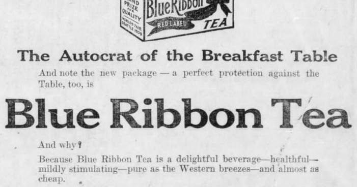 West End Dumplings: A belated bye-bye to Blue Ribbon Tea (1897 - 2015)