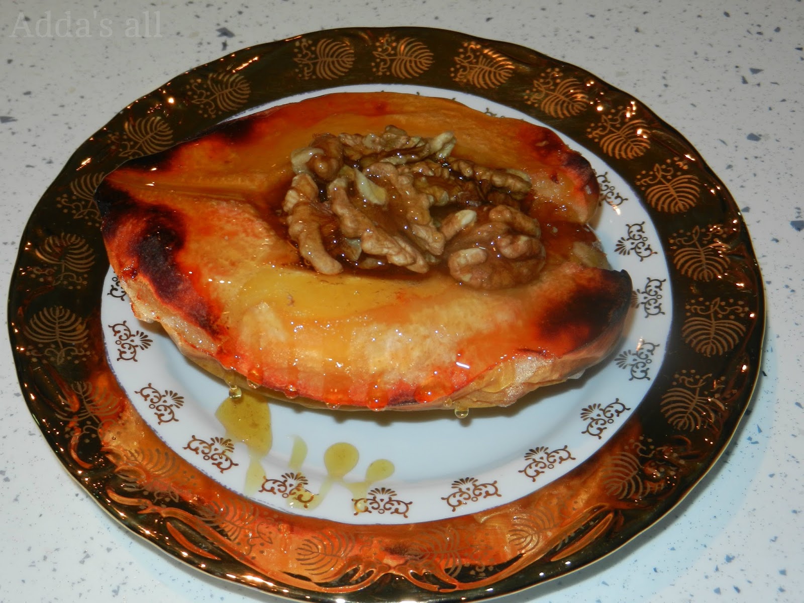 Adda's All : Mela cotogna cotta con miele e noci