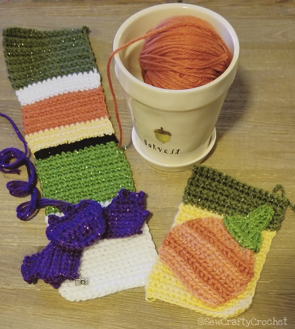 Sparkly Crochet Halloween Scarf - Sew Crafty Crochet