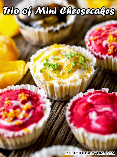 Yummy Kitchen: Trio of Mini Cheesecakes