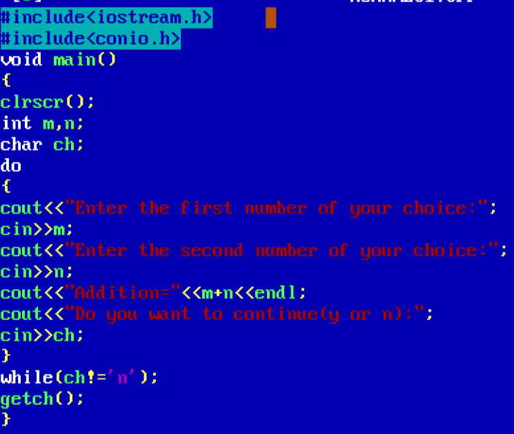 Coding With C Plus Plus Addition Of Two Numbers By Do While Loop