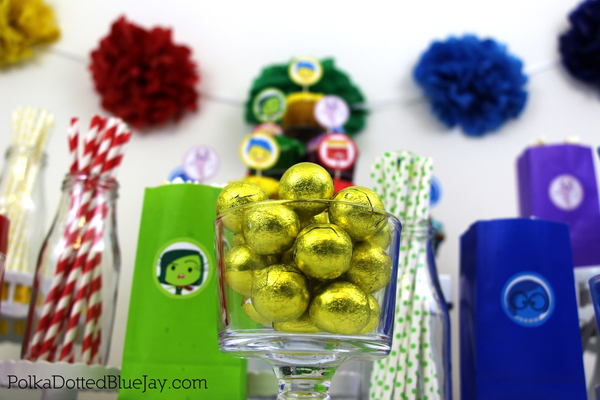 Inside Out Party and Movie Night - Polka Dotted Blue Jay