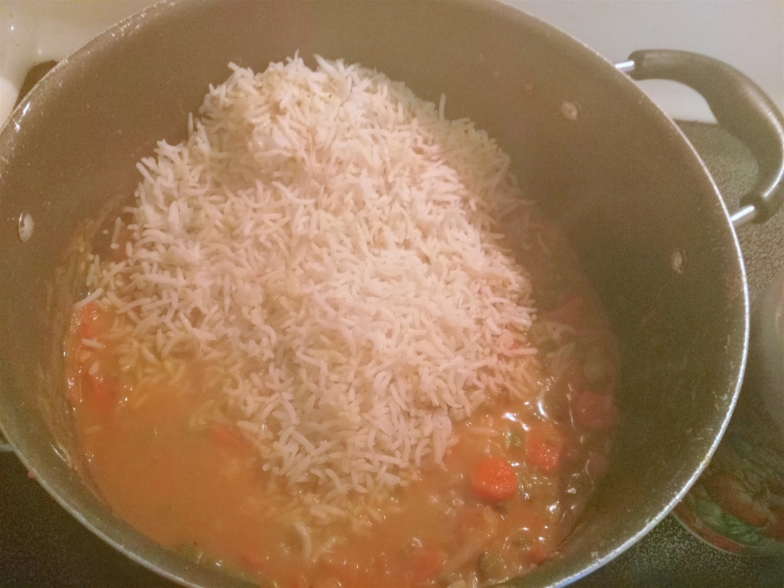 VEGETABLE PULAO/PILAF USING COCONUT MILK
