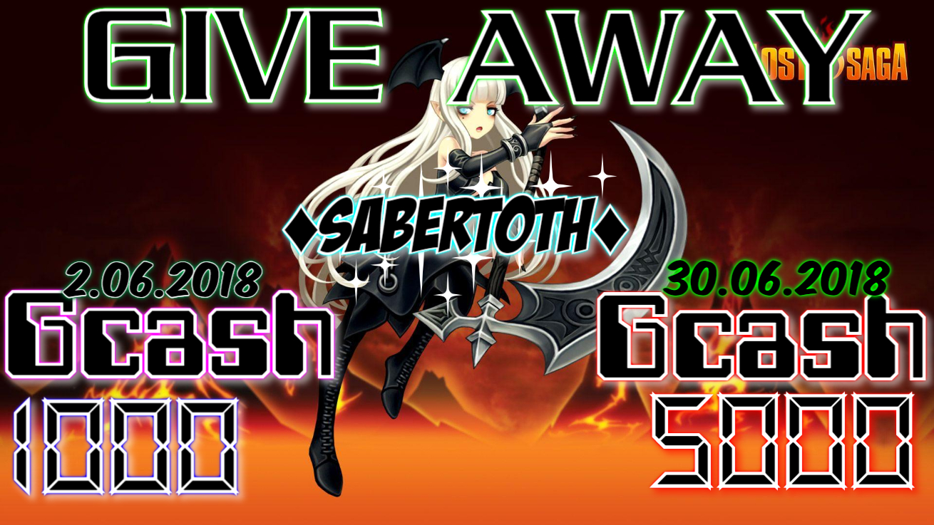 GIVE AWAY 1000 GCASH&5000 GCASH - SABERTOTH77