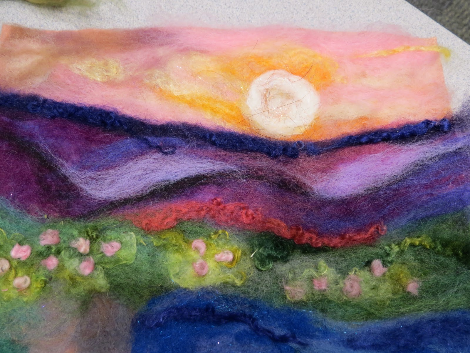 Annie's Keepsakes: MAQF 2018 Needle-felt Landscape Class