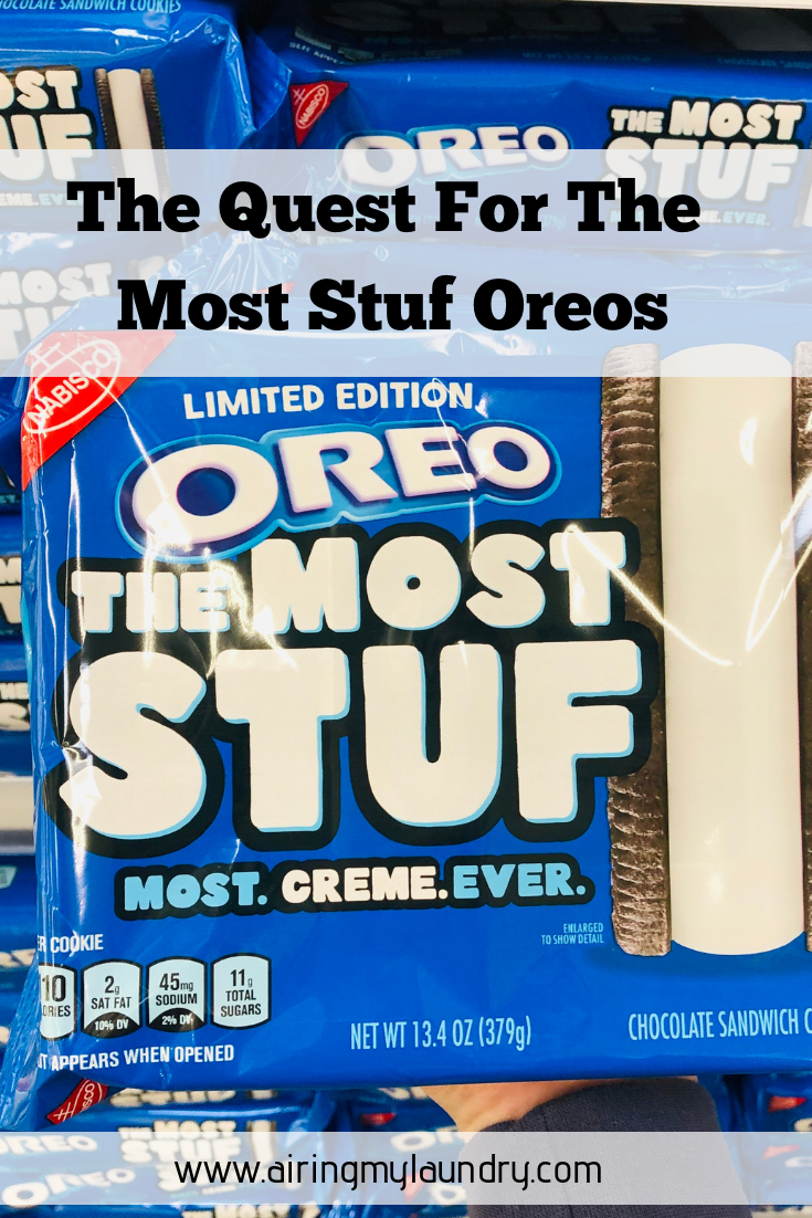 Airing My Laundry, One Post At A Time...: The Quest For The Most Stuf Oreos