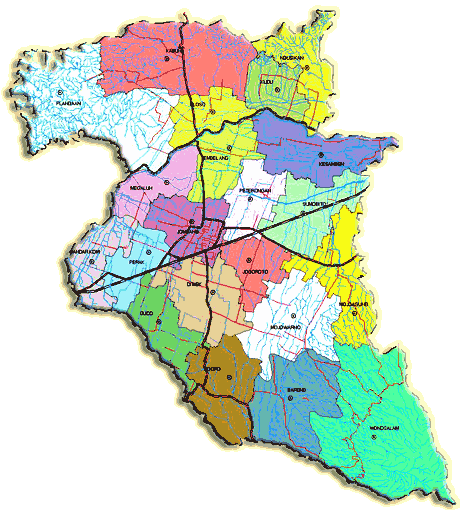 TAKJUB INDONESIA: PETA KECAMATAN-KECAMATAN DI KABUPATEN JOMBANG