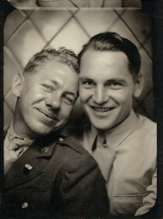 Men in Photobooth ~ Vintage Everyday