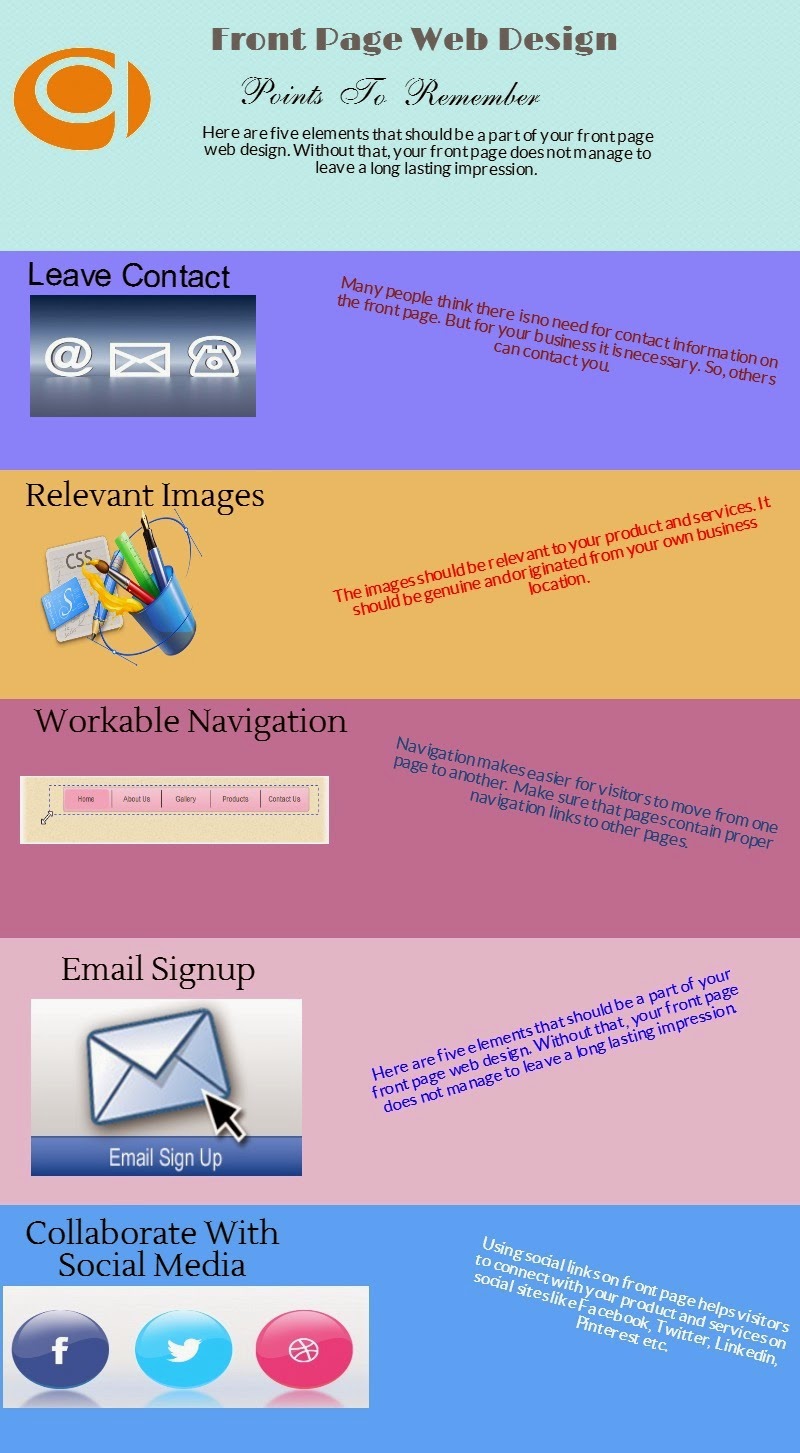 Gensofts Blog: Front Page Web Design: Points To Remember