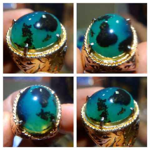 Bacan Stone Doko ~ Agate gem ring