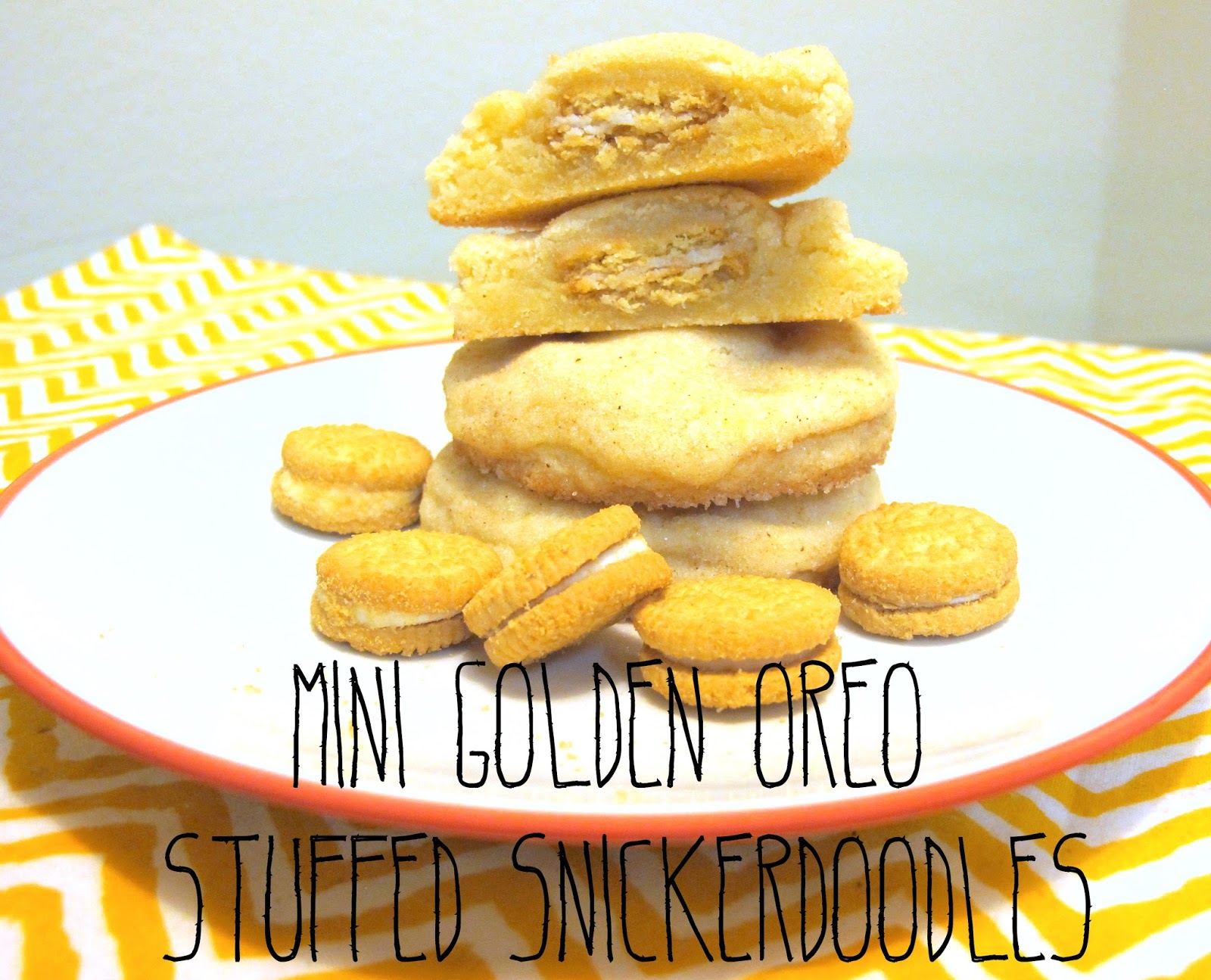 dr. sweet tooth: Mini Golden Oreo Stuffed Snickerdoodles