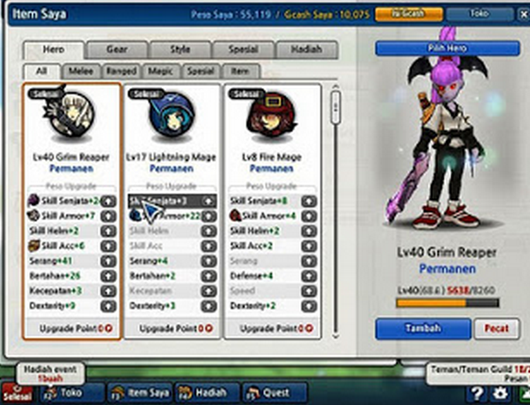 Cheat Hero Permanen Lost Saga - Blog Cheat dan Password Games