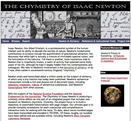 Philosophy of Science Portal: Chymistry of Isaac Newton project