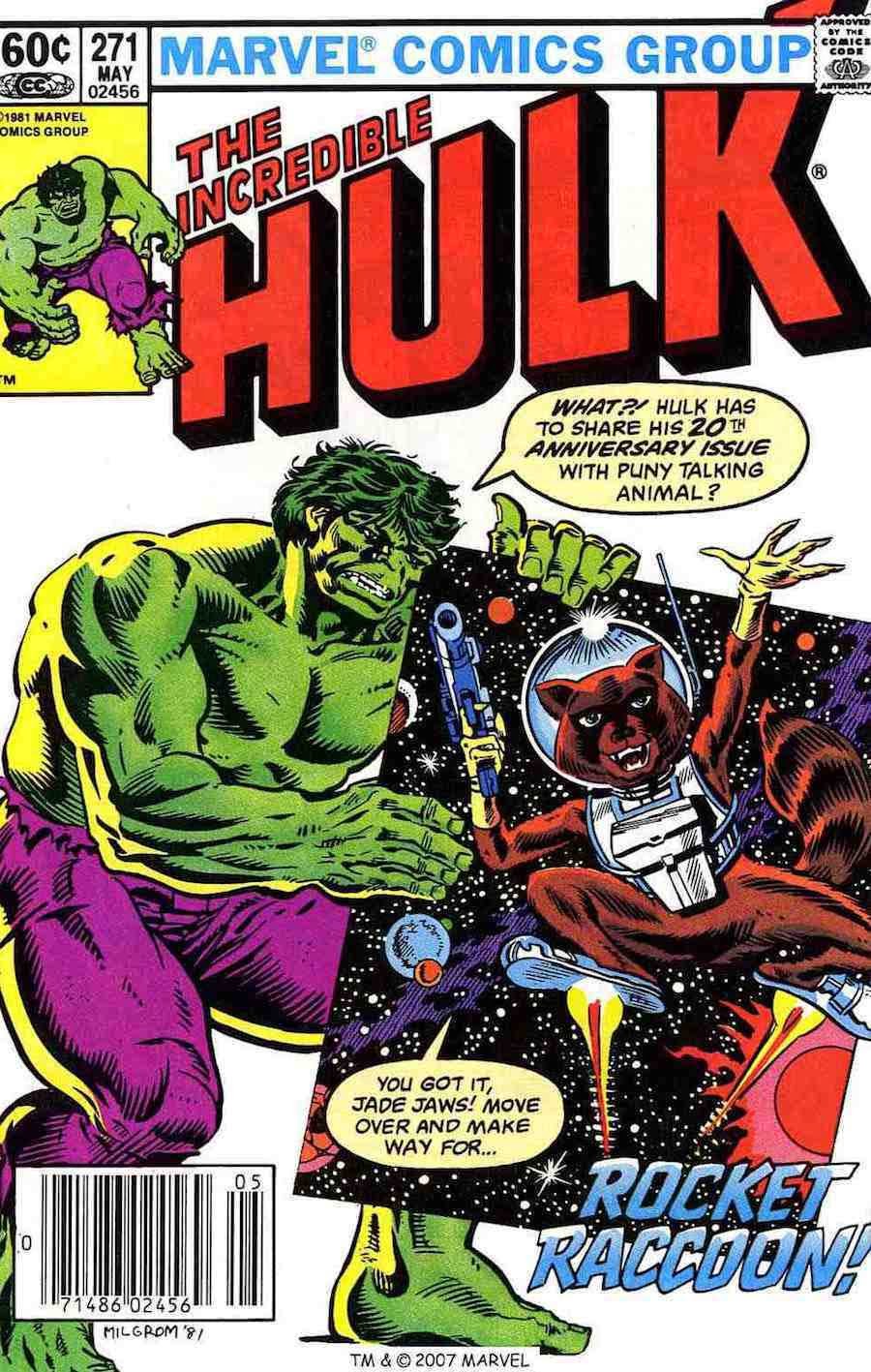 Incredible Hulk v2 #271 - 1st Rocket Raccoon cover - Pencil Ink