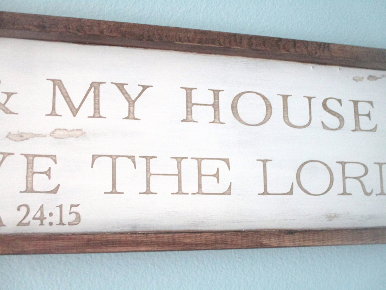 The Cozy Red Cottage: How to fix your wood sign when things go wrong!